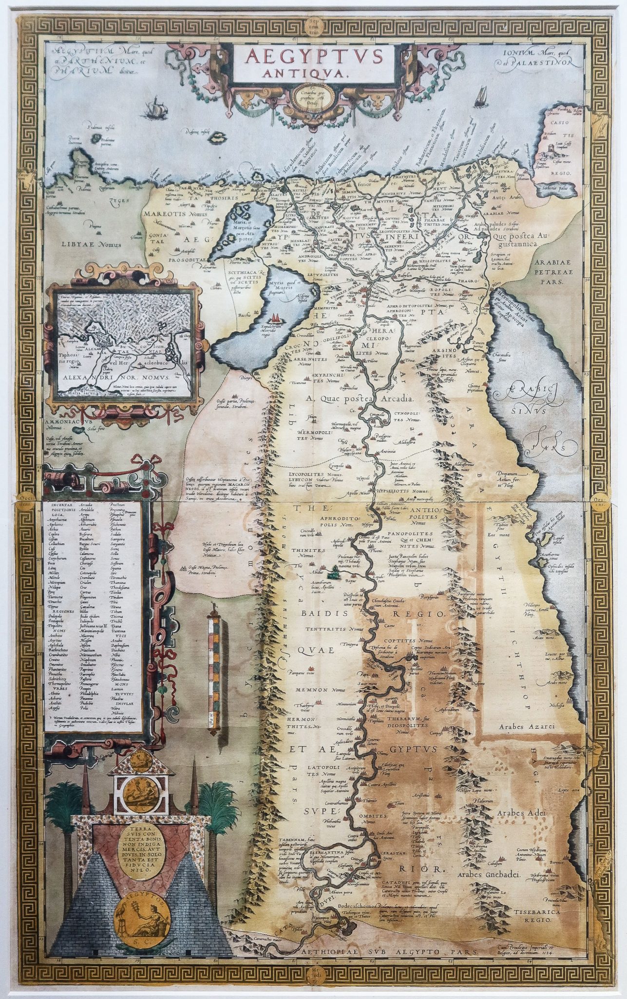 Carte d’Egypte ancienne - antique map - cartes-livres-anciens.com