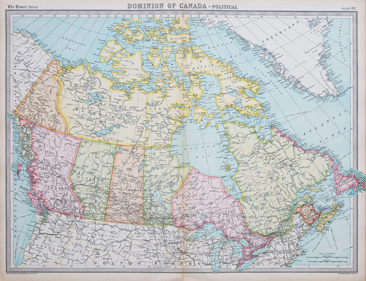 Carte géographique ancienne du Canada - cartes-livres-anciens.com