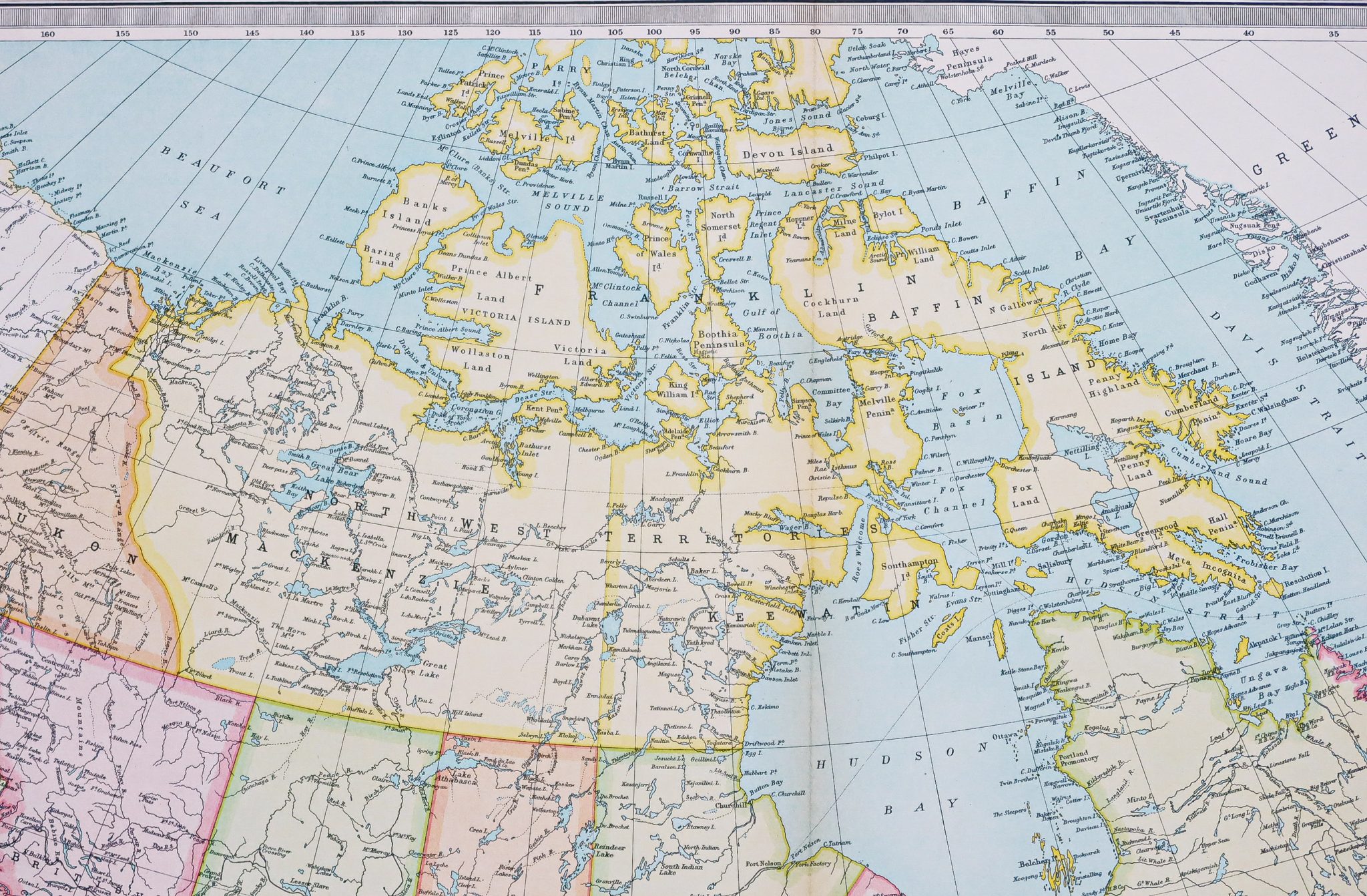 Carte géographique ancienne du Canada - cartes-livres-anciens.com