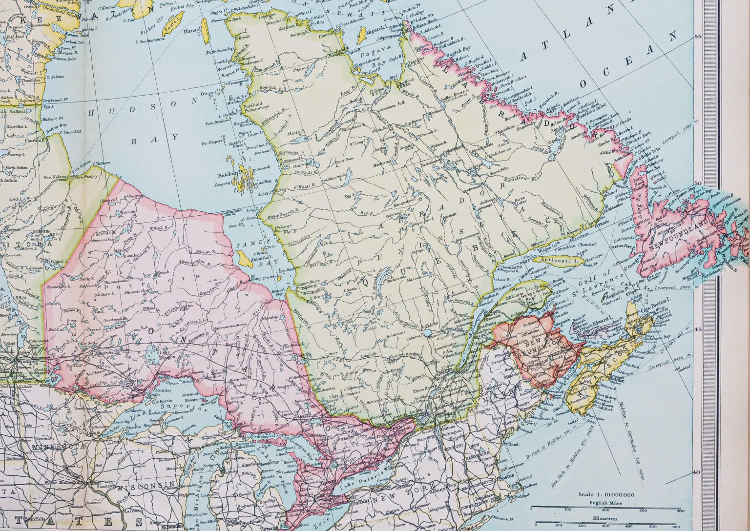 Carte géographique ancienne du Canada - cartes-livres-anciens.com