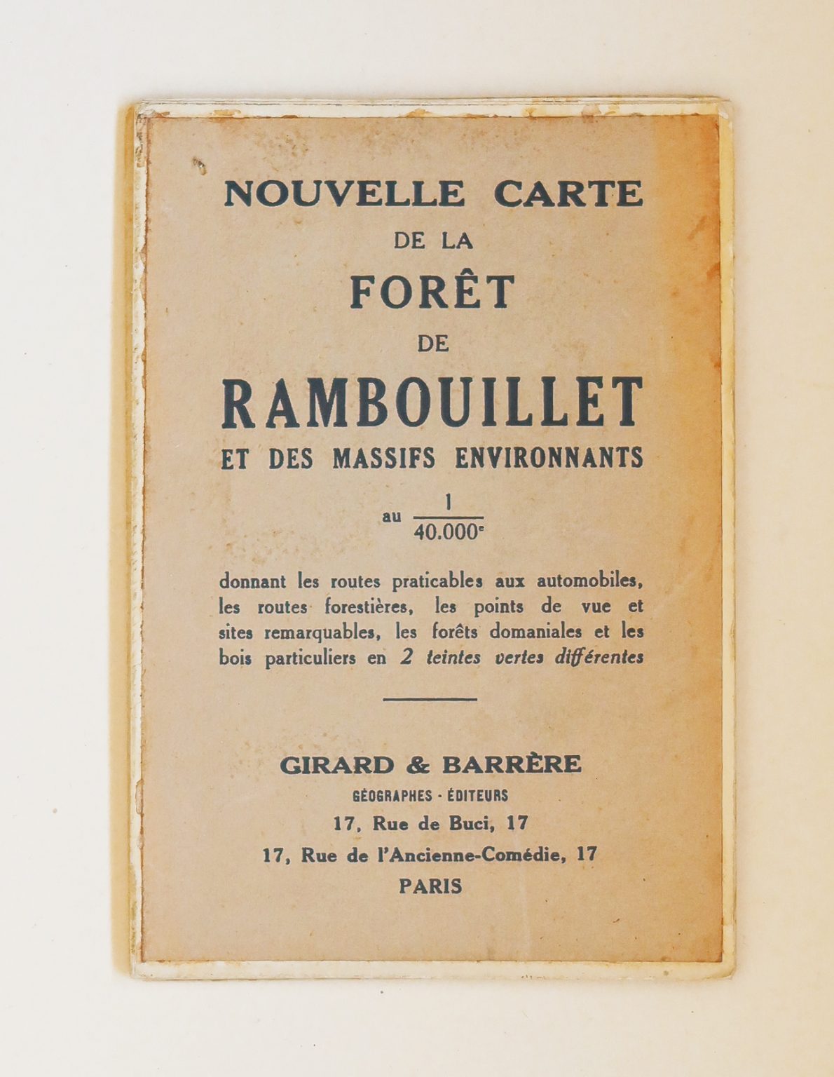 Carte ancienne de Rambouillet - cartes-livres-anciens.com