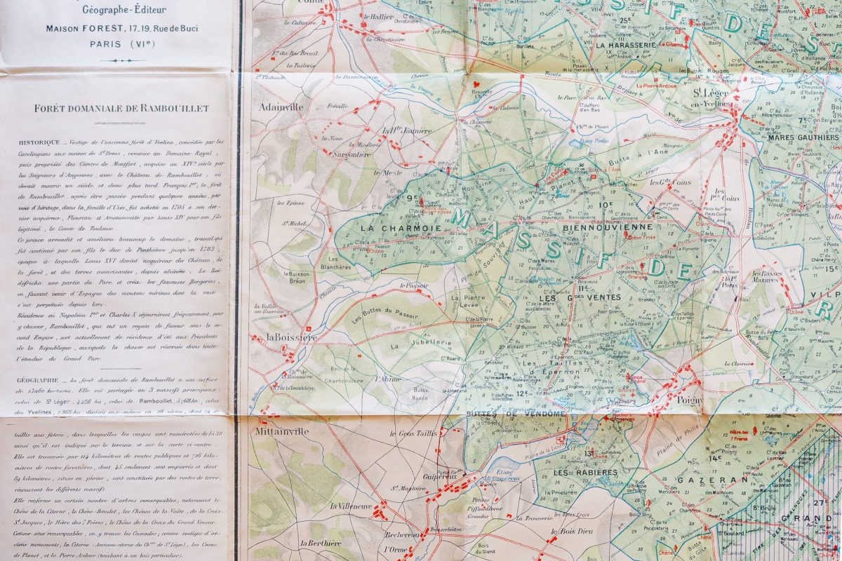 Carte ancienne de Rambouillet - cartes-livres-anciens.com