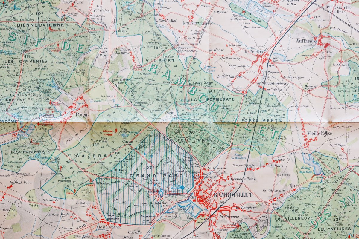 Carte ancienne de Rambouillet - cartes-livres-anciens.com