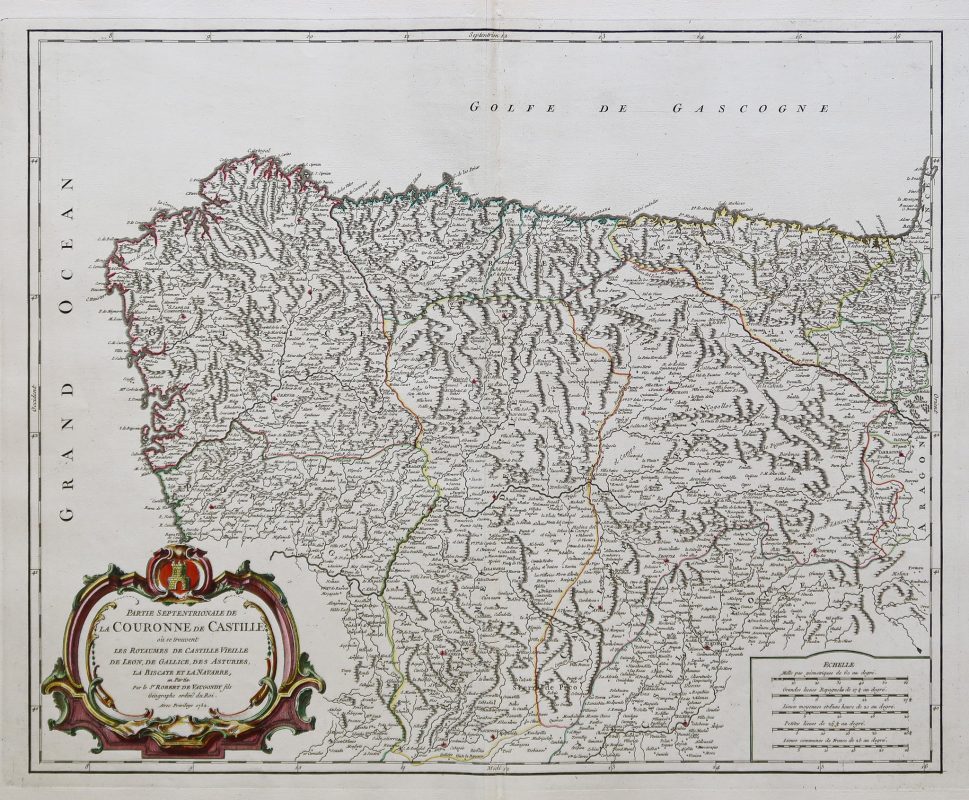 Carte ancienne de la Castille du Nord - cartes-livres-anciens.com