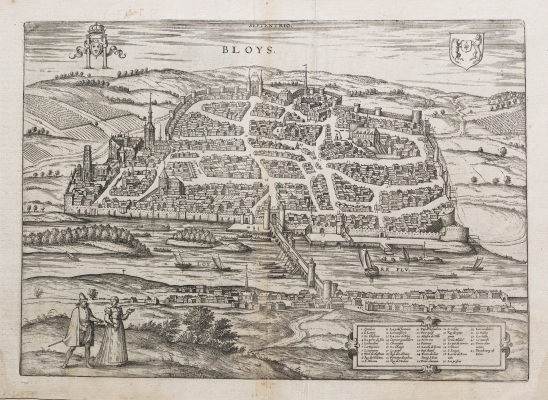 Plan ancien de Blois - cartes-livres-anciens.com
