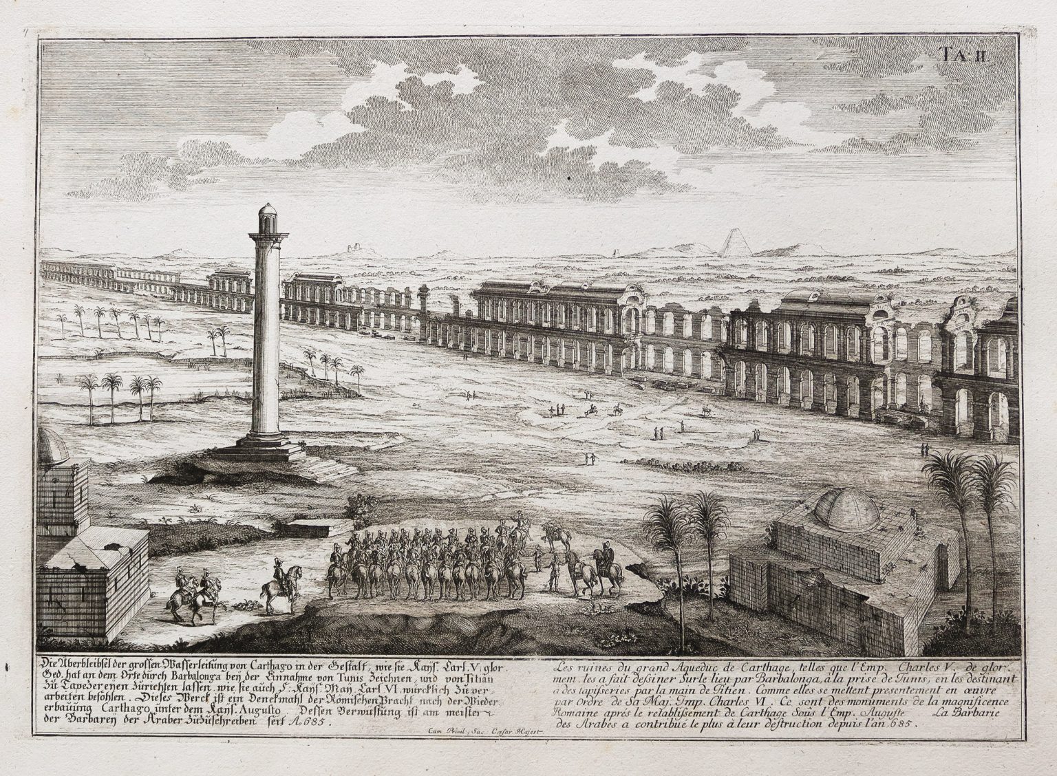 Gravure ancienne de Carthage - cartes-livres-anciens.com