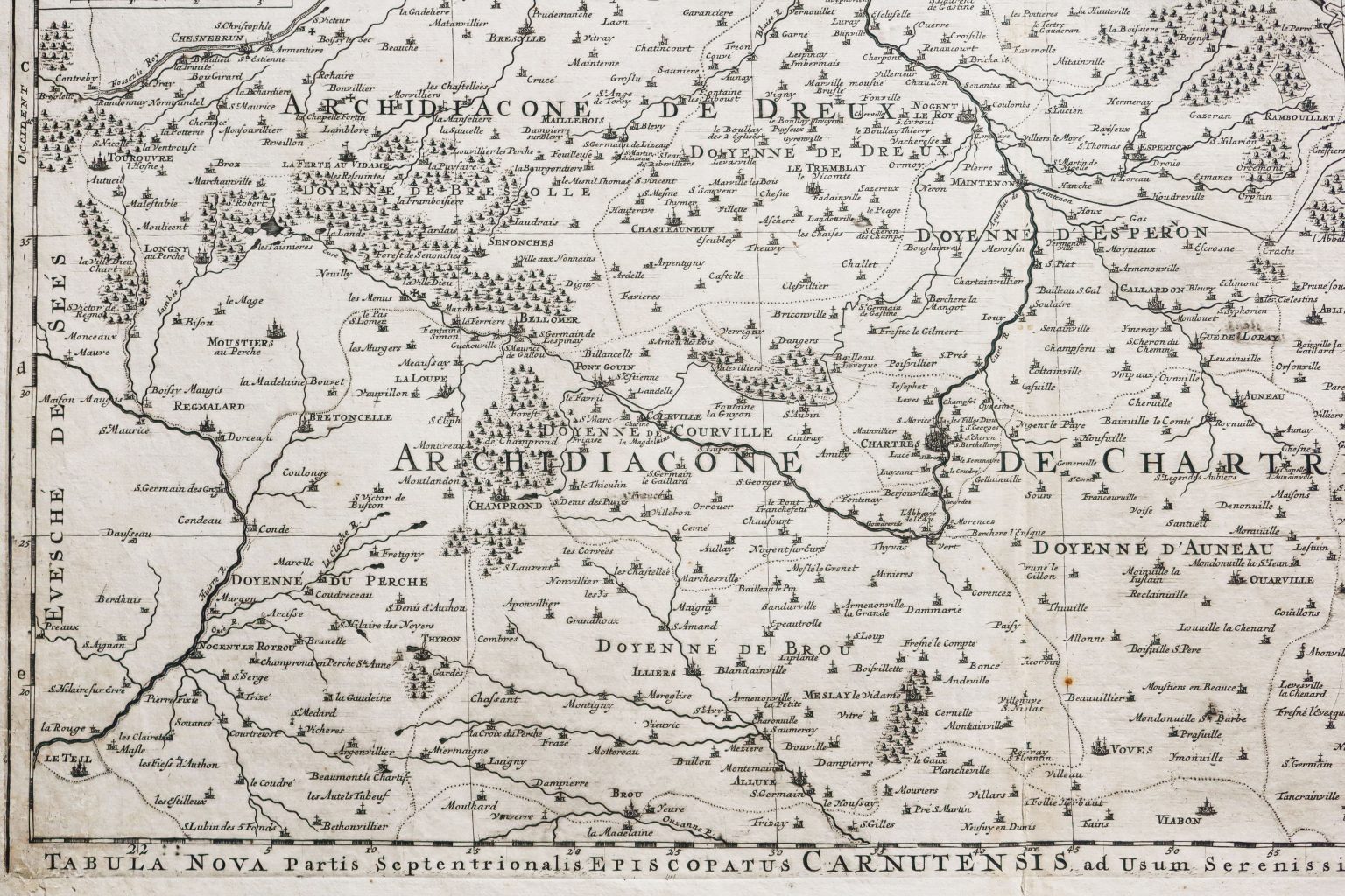 Carte géographique de Chartres - Beauce - cartes-livres-anciens.com