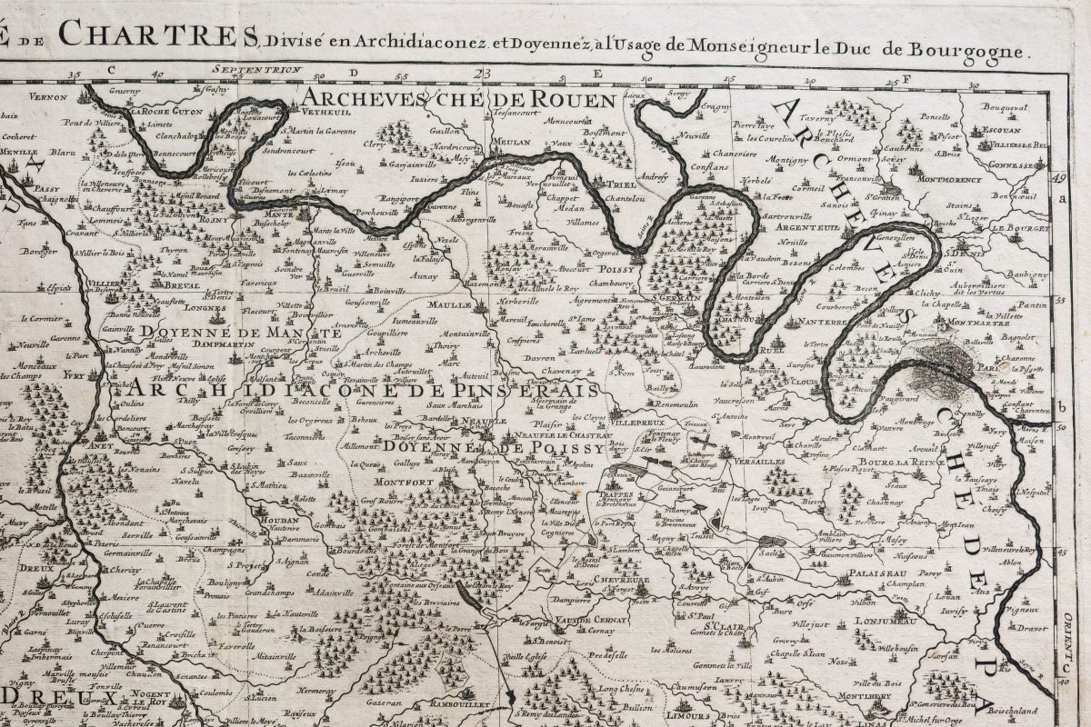 Carte géographique de Chartres - Beauce - cartes-livres-anciens.com