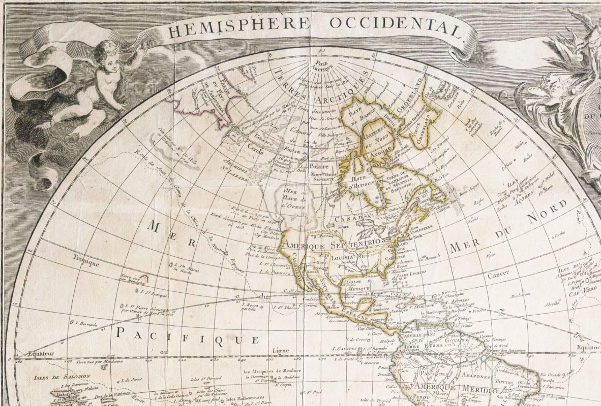 Mappemonde originale - Carte murale - cartes-livres-anciens.com