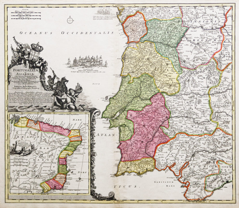 Carte géographique ancienne du Portugal - cartes-livres-anciens.com