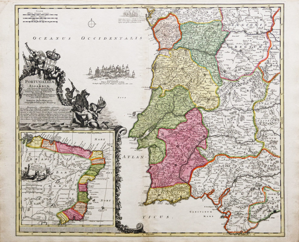 Carte géographique ancienne du Portugal - cartes-livres-anciens.com