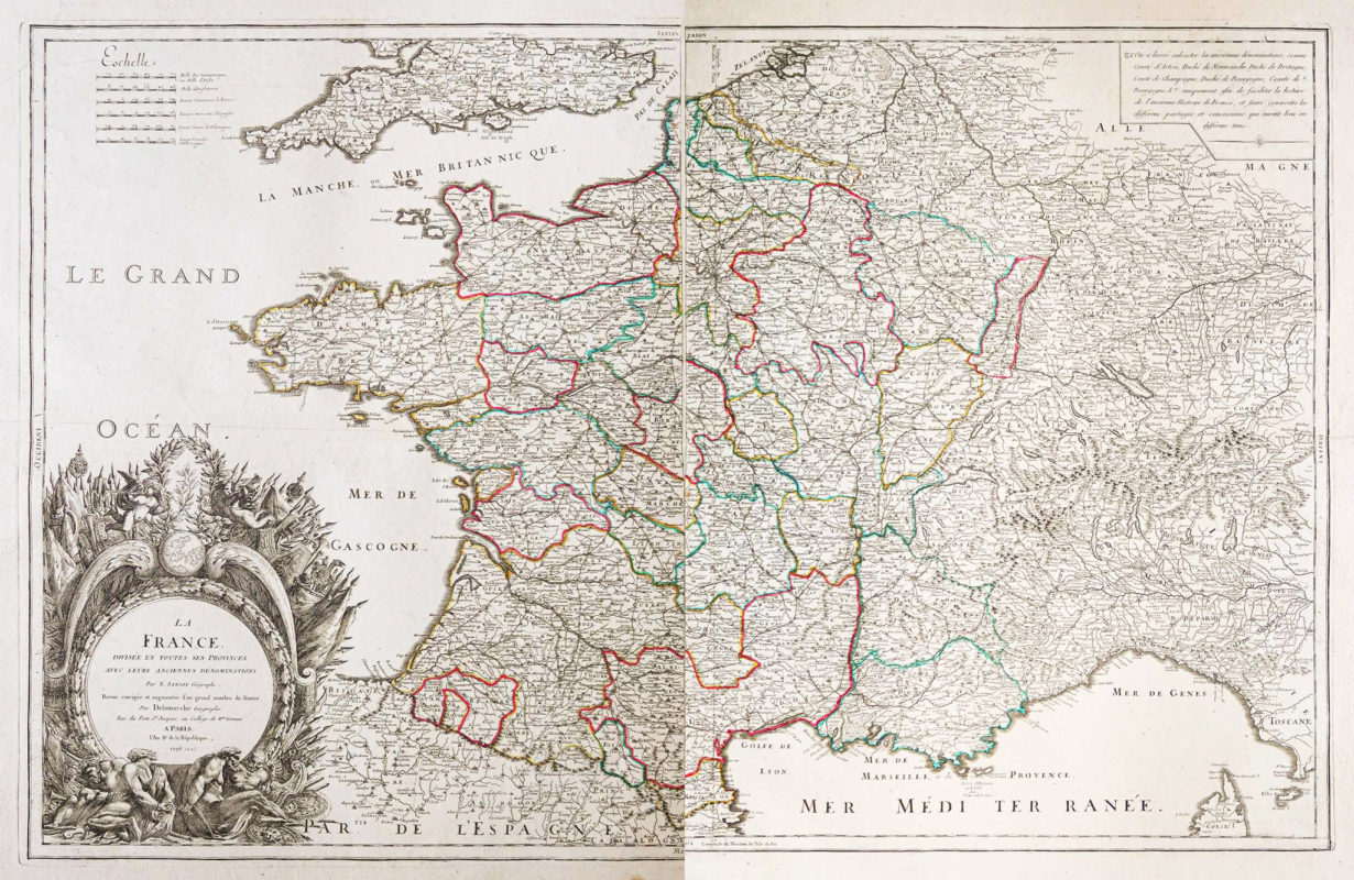 Carte géographique ancienne de la France - cartes-livres-anciens.com