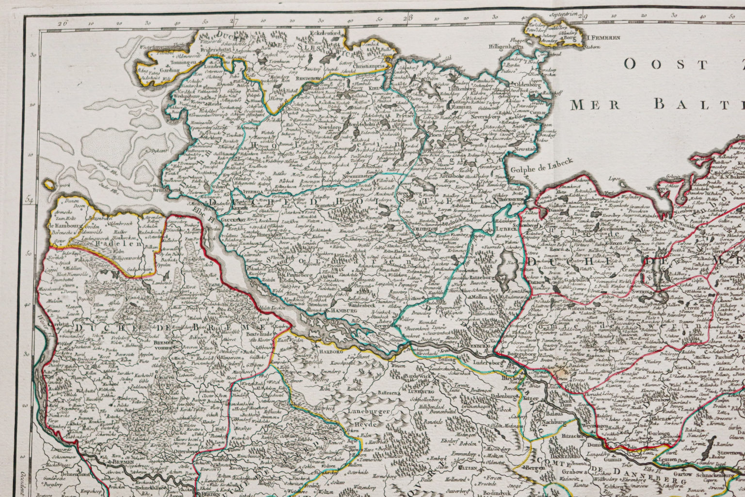 Carte géographique ancienne - Basse Saxe - cartes-livres-anciens.com
